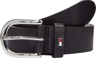 Tommy Hilfiger Damen Gürtel New Danny Belt Ledergürtel, Schwarz (Masters Black), 100 cm