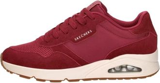 Skechers Homme, Chaussures, Rouge, Taille: 47 1/2 EU Uno Low Baskets