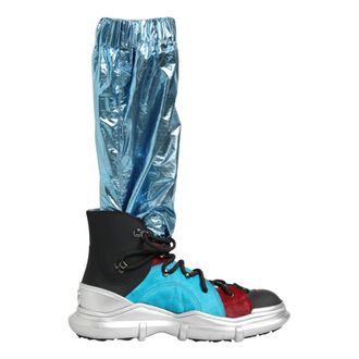 Dolce & Gabbana Homme, Chaussures, Multicolore, Taille: 41 1/2 EU Over The Knee Socks Bottes