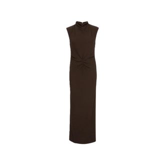 Rotate &Auml;rmelloses Midikleid - - Dresses - Damen - Braun - S