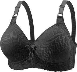 Generic Meine Bestellung B&uuml;gel, verstellbare BHS, Bralette mit voller Abdeckung und Halt, &Uuml;bergr&ouml;&szlig;e, Alltags-BH, Noir, S
