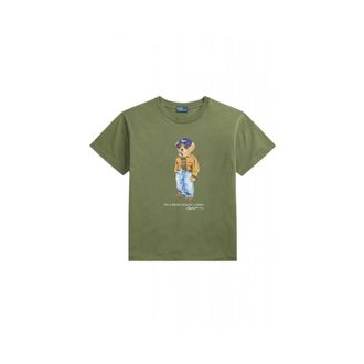 Ralph Lauren Polo Bear T-Shirt - - Tops - Damen - Gr&uuml;n - XS