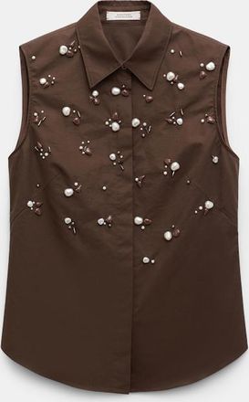 Dorothee Schumacher Von Hand bestickte, ärmellose Bluse