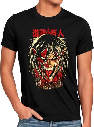 style3 A.N.T Break The Wall Herren T-Shirt Attack Anime Japan Manga on Titan AOT, Gr&ouml;&szlig;e:XL