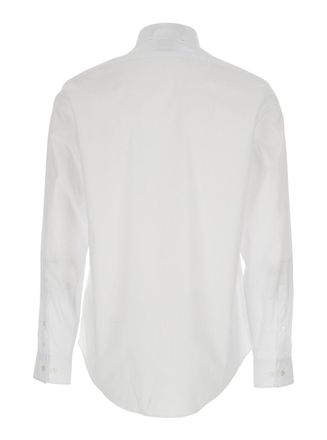 Calvin Klein Mens Shirt Classic Collar White Cotton Poplin