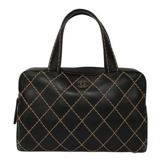 Chanel Pre-owned Leder Handtasche - - Pre-owned - Damen - Schwarzk - ONE SIZE