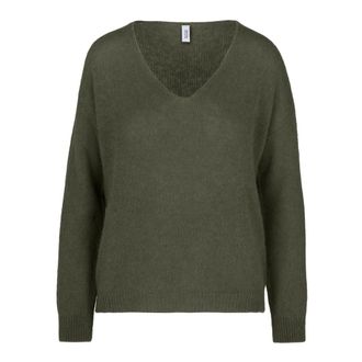 Bomboogie Femme, Pulls, Vert, Taille: 40 FR V-neck Tricots