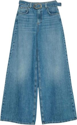 Twinset Femme, Jeans, Bleu, Taille: W26 Wide Leg Jeans