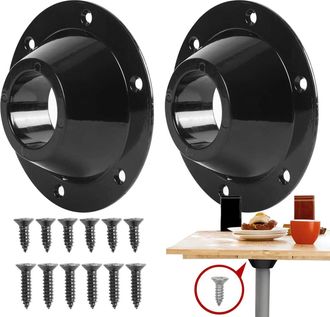 Generic Camper Tisch Basis Halterung - 2-Teiliger Aluminium Fu&szlig;st&auml;nder Mit Pedestal Beinen - Tischfu&szlig; Zur Verwendung Auf Booten - f&uuml;r Anh&auml;nger Transporter Woh