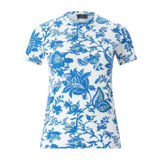 Etro Rundhals-T-Shirt - - Tops - Damen - Blau - S