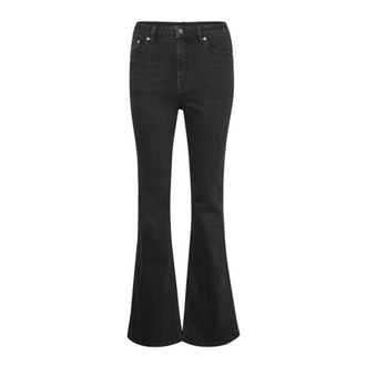 Gestuz Ausgestellte Jeans Gewaschenes Grau - - Jeans - Damen - Schwarzk - W26