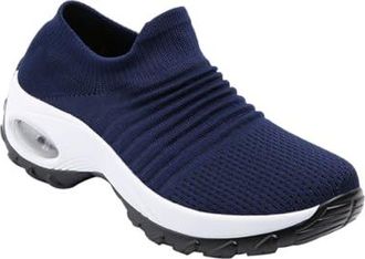 Hemoton Chaussures Femme Grandes Basket Respirante &agrave; Semelle Air Coussin&eacute;e Confortable Mode Sport et D&eacute;tente pour Printemps &Eacute;t&eacute; Automne Hiver