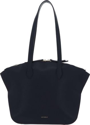 Coccinelle Coccinelle Flare Shoulder Bag Grained Leather Midnight Blue
