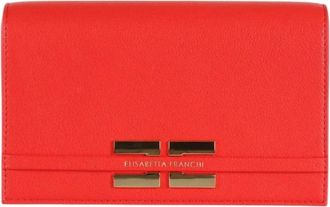 Elisabetta Franchi Femme, Sacs, Rouge, Taille: ONE Size Borsa compatta tracolla a catena e logo