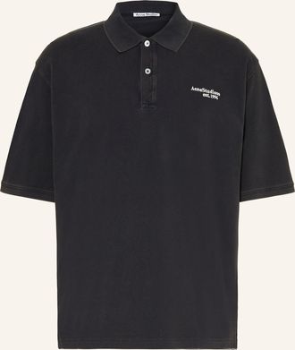 Acne Studios Piqu&eacute;-Poloshirt schwarz