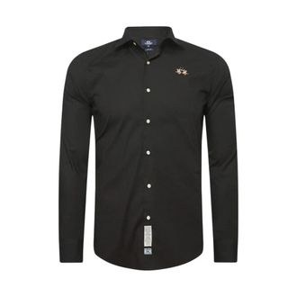 La Martina Slim Fit Popeline-Hemd - - Shirts - Herren - Schwarzk - S