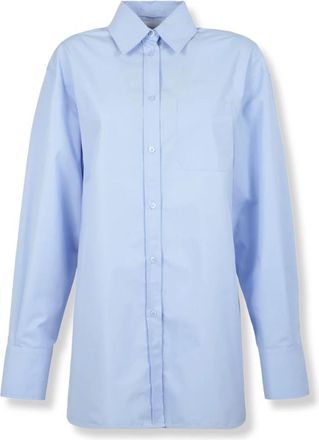 Sportmax Femme, Blouses et Chemises, Bleu, Taille: 38 FR Overshirt Spxnespola