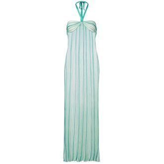 Missoni Gestreiftes Neckholder-Maxikleid - - Dresses - Damen - Mehrfarbig - S