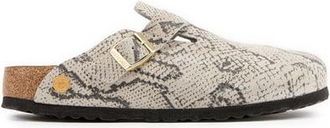 Birkenstock Sabots Boston &agrave; imprim&eacute; animal en cuir