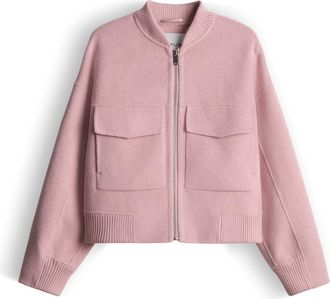 OPUS Damen Jacke | HISO Regular Blousonjacke im Wollmix Coral Blush, 38