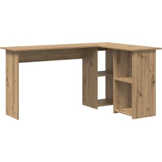vidaXL Vidaxl - Schreibtisch Eiche handwerklich 142 x 102 x 73 cm Holzwerkstoff