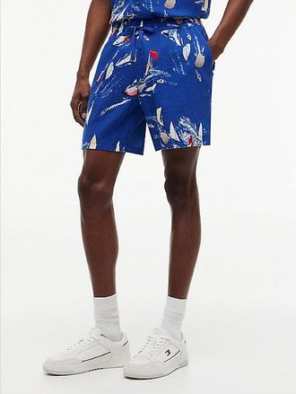 Tommy Hilfiger Short coupe standard &agrave; motif en lin m&eacute;lang&eacute;