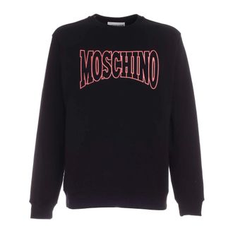 Moschino Homme, Sweatshirts et sweats à capuche, Noir, Taille: XL Mettez à Niveau votre Garde-Robe Décontractée avec ce SweaT-shirt
