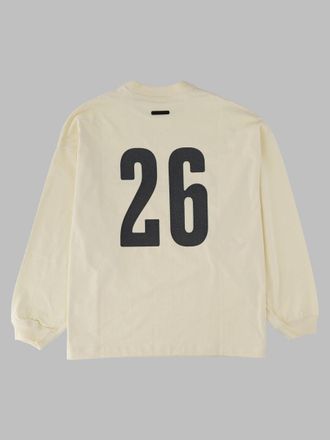 Fear of God Logo-Embroidered Long Sleeve T-Shirt - Ivory