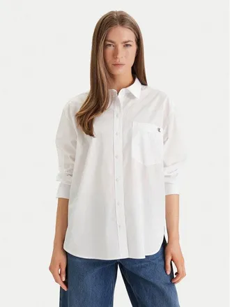 Calvin Klein Jeans Hemd LV047F102G Wei&szlig; Relaxed Fit
