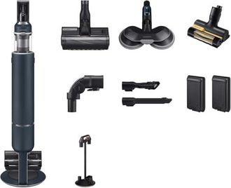Samsung Bespoke Jet Plus Akku+ Wet & Clean Akku-Staubsauger, Teleskopierbar, All-in-one Clean Station, Inkl. Ersatz-Akku und Zubehör, Midnight Blue, VS20B95B7