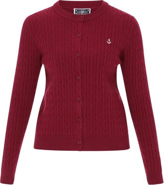 Dreimaster Dreimaster Strickjacke Frauen Weinrot