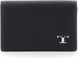 Tod's Homme, Accessoires, Noir, Taille: ONE Size Porte-cartes T Timeless