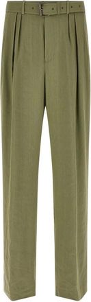 Dries Van Noten Homme, Pantalons, Vert, Taille: S Straight Pantalons