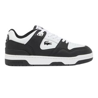 Lacoste Court Cage Sneaker f&uuml;r Herren, Leder (Schwarz/Wei&szlig;)