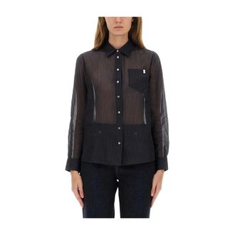 Tory Burch Damen, Blusen & Hemden, Blau, 2XSGr&ouml;&szlig;e