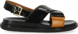 Marni Femme, Chaussures, Noir, Taille: 38 EU Sandales Fussbett