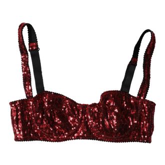 Dolce & Gabbana Femme, Sous-v&ecirc;tements, Rouge, Taille: 38 FR Soutien-gorge Balconnet