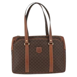 Celine Sac &agrave; main Pre-owned Vintage macadam - Femme - Pre-owned - Brun - Taille: ONE Size