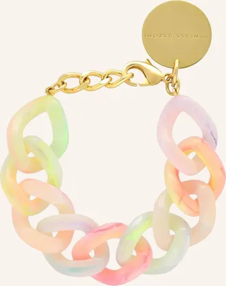 Vanessa Baroni Vanessa Baroni Armband Flat Chain gruen