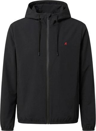 Replay Homme, Vestes, Noir, Taille: XL Micro Poly Sweat &agrave; capuche Jacket