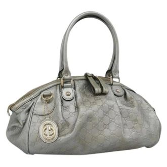 Gucci Sac Boston Vintage Pre-owned - Femme - Pre-owned - Gris - Taille: ONE Size