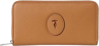 Trussardi Femme, Accessoires, Brun, Taille: ONE Size Large Society Zip-Around Wallet