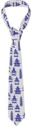 Generic Cravate DAffaires Tours Chinoises Vintage Ink &Eacute;l&eacute;gant Tie Classique Cravate Pour Hommes Pour L&Eacute;cole &Eacute;v&eacute;nements Accessoires
