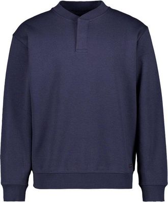 Boss Orange by Hugo Boss BOSS Orange Herren Pullover blau Baumwolle unifarben