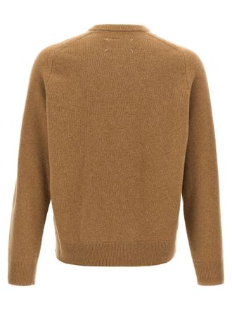 Maison Margiela Wool Crew Neck Sweater - Camel