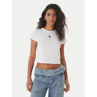 HUGO BOSS T-Shirt Dichroma_B 50560769 Wei&szlig; Slim Fit