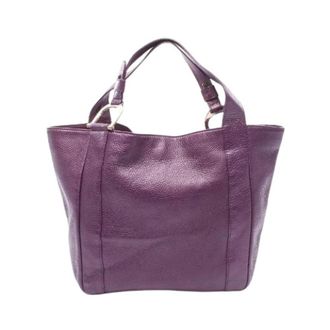 Gucci Pre-owned Greenwich Leder Tote Bag - - Pre-owned - Damen - Lila - ONE SIZE
