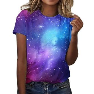 Generic Tee Shirt Femme Grande Taille Ete Manche Courtes Basiques Hauts Shirts D&eacute;t&eacute; D&eacute;contract&eacute; Loose Top &Agrave; La Mode &Agrave; Manches Courtes Chemise L&acirc;che Et Respira