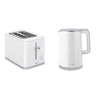 T-fal Sense Fr&uuml;hst&uuml;cks-Set | Toaster mit Countdown-Funktion | Wasserkocher mit 5 Temperaturstufen | Ger&auml;te mit digitaler Anzeige | wei&szlig;