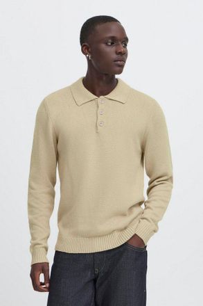 Blend Strickpullover BHDENO Stilvoller Strickpullover mit Polo-Kragen